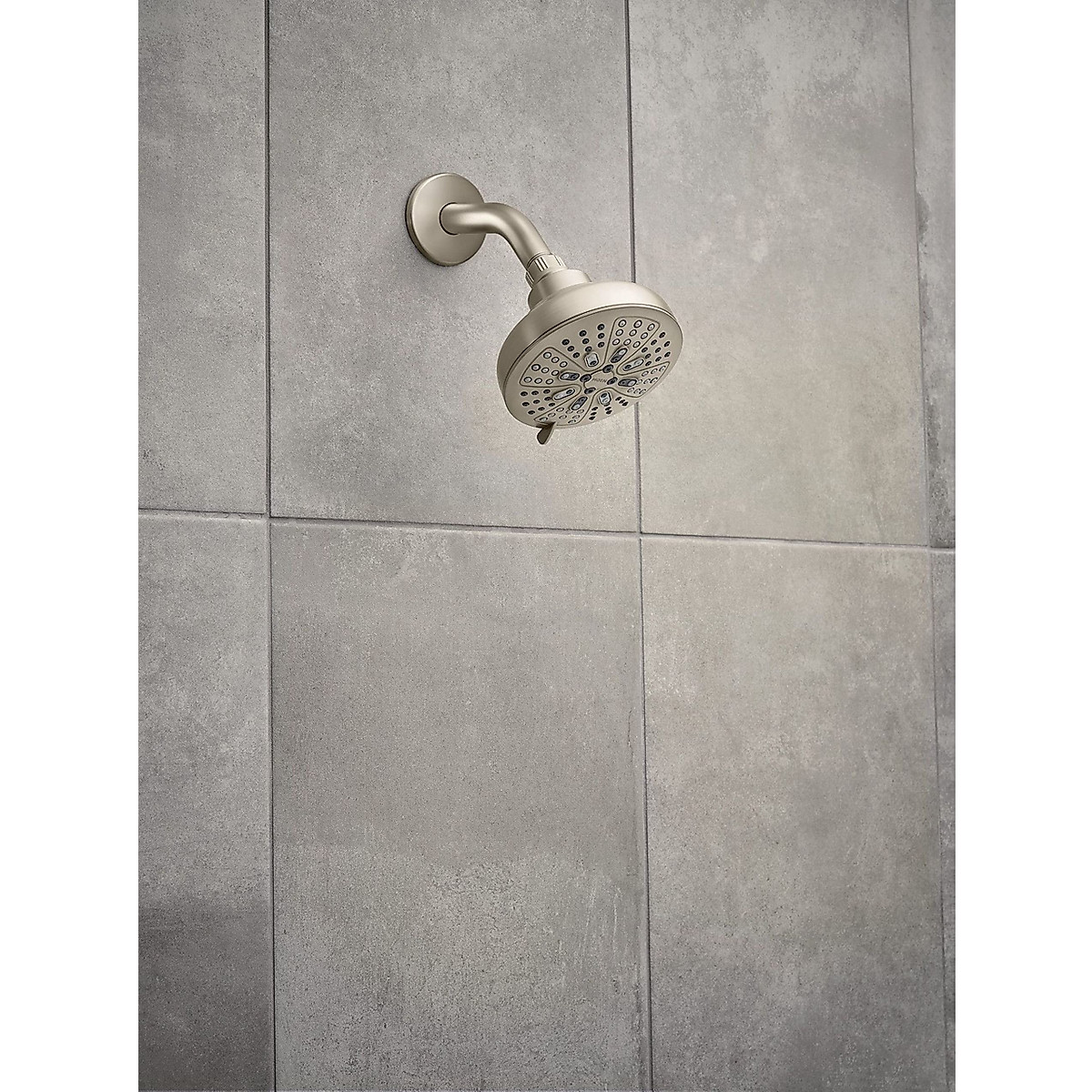 Moen 200W0SRN Hydro Energetix Eight-Function 5" Diameter Spray Head Standard, Brushed Nickel