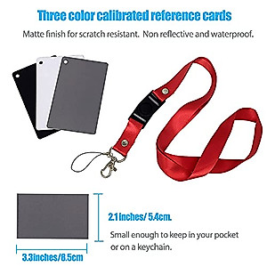 Small Grey White Balance Card 18% and Grey Reference Reflector Board with Carrying Bag Photography Card Custom Calibration Camera Checker Video, DSLR and Film