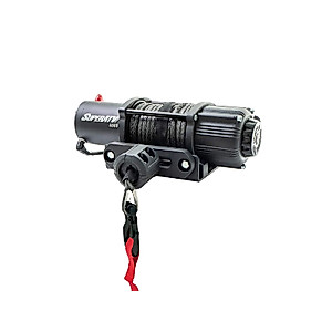 SuperATV.com Black Ops 4500 lb Winch with Winch Mounting Plate for Polaris RZR 900 / 900 S / 4 900 (For Machines Manufactured After 9/1/2014) | Complete RZR Winch Kit Ready for Install!