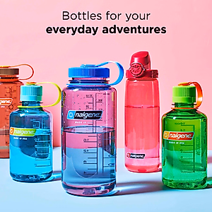 Nalgene On the Fly BPA-Free Water Bottle, Coral with Frost/Coral, 24 Oz