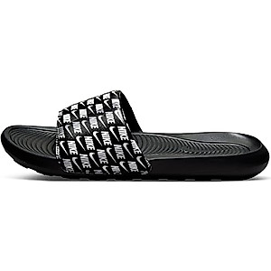 Nike Men's Victori One Slides, Black/White-black, 9