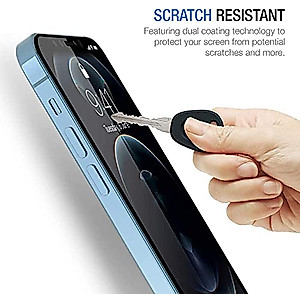 TETHYS Glass Screen Protector Compatible for iPhone 12 / iPhone 12 Pro 2020 6.1 Inch 3 Pack Case Friendly, Edge to Edge Coverage Tempered Glass, Guidance Frame Included