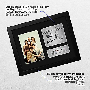 HWC Trading Friends Gifts USL Framed Printed Signed Autograph Picture for TV Show Fans - US Letter Size