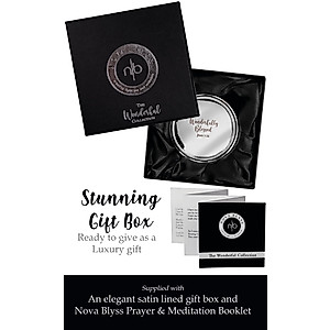 Round Jewelry Mirror Polished Trinket Box - Christian Keepsake for New Born Babies to Celebrate Baptism, Catholic First Communion Rosary Necklace Eucharistic Box Metal