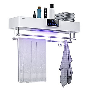 Towel Warmers for Bathroom,Zomhusea Intelligent Towel Dryer 500W Wall Mounted Drying Racks Home Hanging Racks Electric Heated Towel Racks for Pool,Laundry Room,Cloakroom