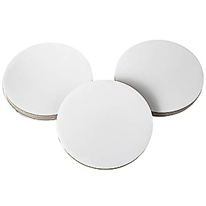 [25pcs]8"White Cakeboard Round,Small Disposable Cake Circle Base Boards Cake Plate platter 8 inch,25 of pack (White, 8inch)
