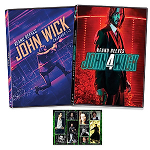 John Wick Complete DVD Collection: Chapters 1,2,3 & 4 + Including Bonus Art Card