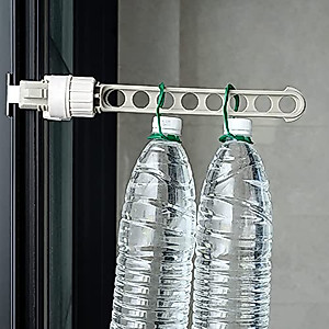 HotMax 8-Hole Clothes Drying Rack Portable Indoor Outdoor Hanging Balcony Window Closet Frame Storage Rack Space Saver