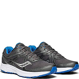 Saucony Men's Cohesion 11 Sneaker, Charcoal/Blue, 12 M US