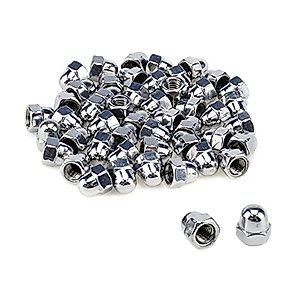Bitray Acorn Nut M6 304 Stainless Steel Acorn Hex Cap Nuts -50pcs