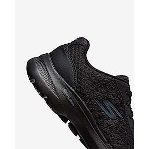 Skechers Women's GO Walk 6-Iconic Vision Sneaker, Black, 9