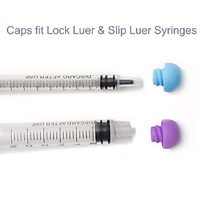Syringe Caps for Pets fit Slip leur and Lock luer GREEN (50 caps)