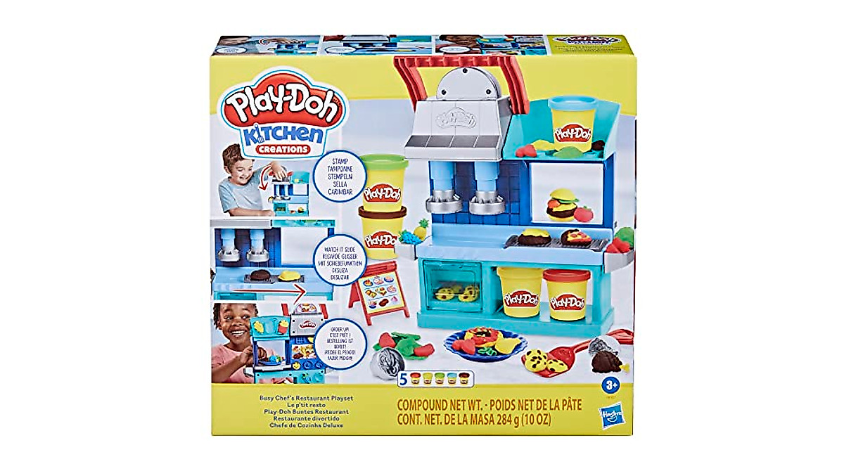 Play-Doh Busy Chef's Restaurant Playset - Fun Kitchen Toy
