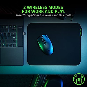 Razer Orochi V2 Mobile Wireless Gaming Mouse: Ultra Lightweight - 2 Wireless Modes - Up to 950hrs Battery Life - Mechanical Mouse Switches - 5G Advanced 18K DPI Optical Sensor - Classic Black