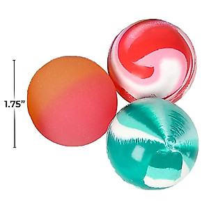 Rhode Island Novelty 45MM 1.75 Inch Hi Bounce Ball Assortment, 50 Balls per Order