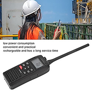 Walkie Talkies, Handheld High Sensitivity Marine Radio Portable for Ship EU Plug