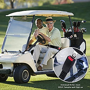 Gaoerfu-CP Golf cart seat Belts, Retractable, Universal,for EZGO, Yamaha, Club Car, Go Kart,UTV, Buggies and Bus-Set (2pcs)