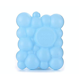 Komax Lunch Box Ice Packs | Set of 2 Reusable Bubble Ice Packs for Lunch Bags & Coolers | 5.1 x 4.3 Slim Freezer Packs | 12-hr Cool Long Lasting Ice Packs