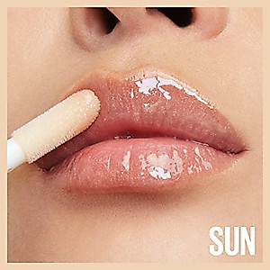 Maybelline Lifter Gloss, Hydrating Lip Gloss with Hyaluronic Acid, Sun, Clear Neutral, 0.18 Ounce