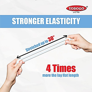 Extra Large 8 Inch Big Postal Rubber Band - White Color Heavy Duty Elastic Biodegradable Natural Rubber Bands Pack of 30 Pcs