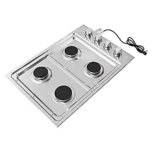 COSMO COS-DIC304 30 in. Gas Cooktop in Stainless Steel with 4 Italian Made Burners