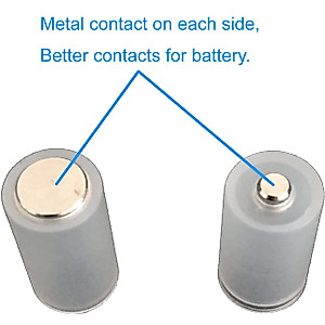 LampVPath (Pack of 40 AAA to AA Battery Adapter, AAA to AA Battery Converter Holder, AAA to AA Adapter for Battery Converter AAA to AA