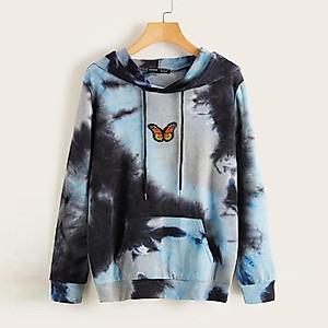 Women Teen Girls Cat Hoodie Sweatshirt Sweater Coats Cute Cat Ear Sleeping Cat Printed Pullover Long Sleeve Sweatshirt