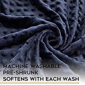 YnM Cooling Bamboo & Cozy Minky Dual-Sided Cover for Weighted Blanket (60''x80'')