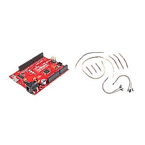 SparkFun RedBoard Qwiic and Qwiic Cable Kit Bundle - ATMega328P Compatible with Arduino Qwiic Connector & CH340C Serial-USB Converter IC Breadboard R3 Footprint microcontroller Improved Reset Button