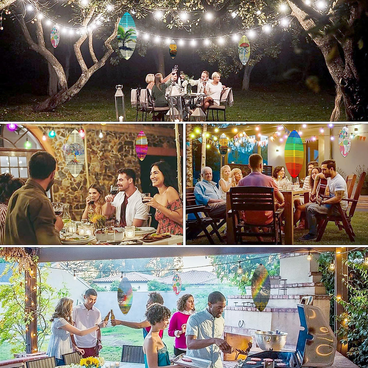 4 Pcs 11 Inch Sublimation Wind Spinner Blanks, Aluminum Wind Spinners Sublimation Blanks, Sublimation Blank Wind Spinners DIY Sublimation Wind Spinners Ornaments for Garden Yard (Helix)