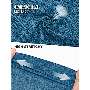 Kimmery Womens Workout Tops for Women Tops for Women Casual Summer Tops Athletic Tops for Women Yoga Tops Summer Shirts Blue L