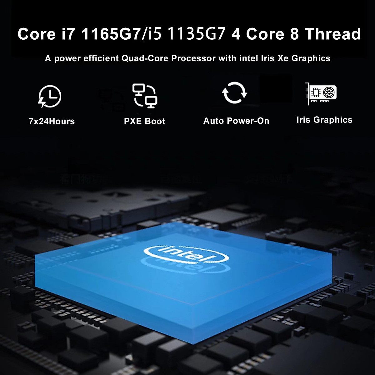 VENOEN NUC Mini PC Core i7 1165G7,Mini Desktop Computer Dual HD with Win 11 Pro Ready,Mini DP,USB-C Thundbolt 4.0,WiFi,BT 5.1,16GB RAM 512GB NVME SSD,Office Desktop PC