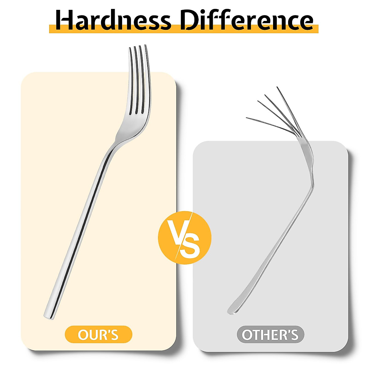 KINGSTONE Silverware Set, 30-Piece Forged Flatware Set Cutlery Set Premium Stainless Steel, Service for 6, for Kitchen, Home, Wedding, Party, Mirror Polished and Dishwasher Safe