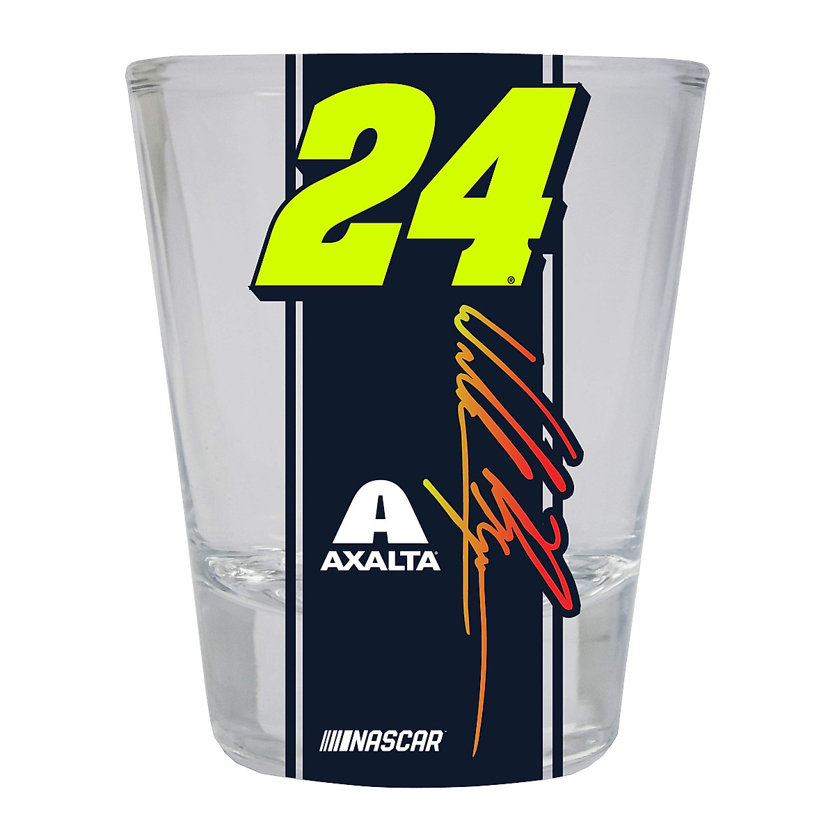 R and R Imports Officially Licensed NASCAR William Byron #24 Shot Glass Round 2-Pack