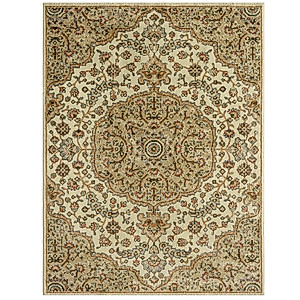 Home Dynamix Royalty Medallion Traditional Area Rug, Beige/Ivory, 7'8"x10'4"