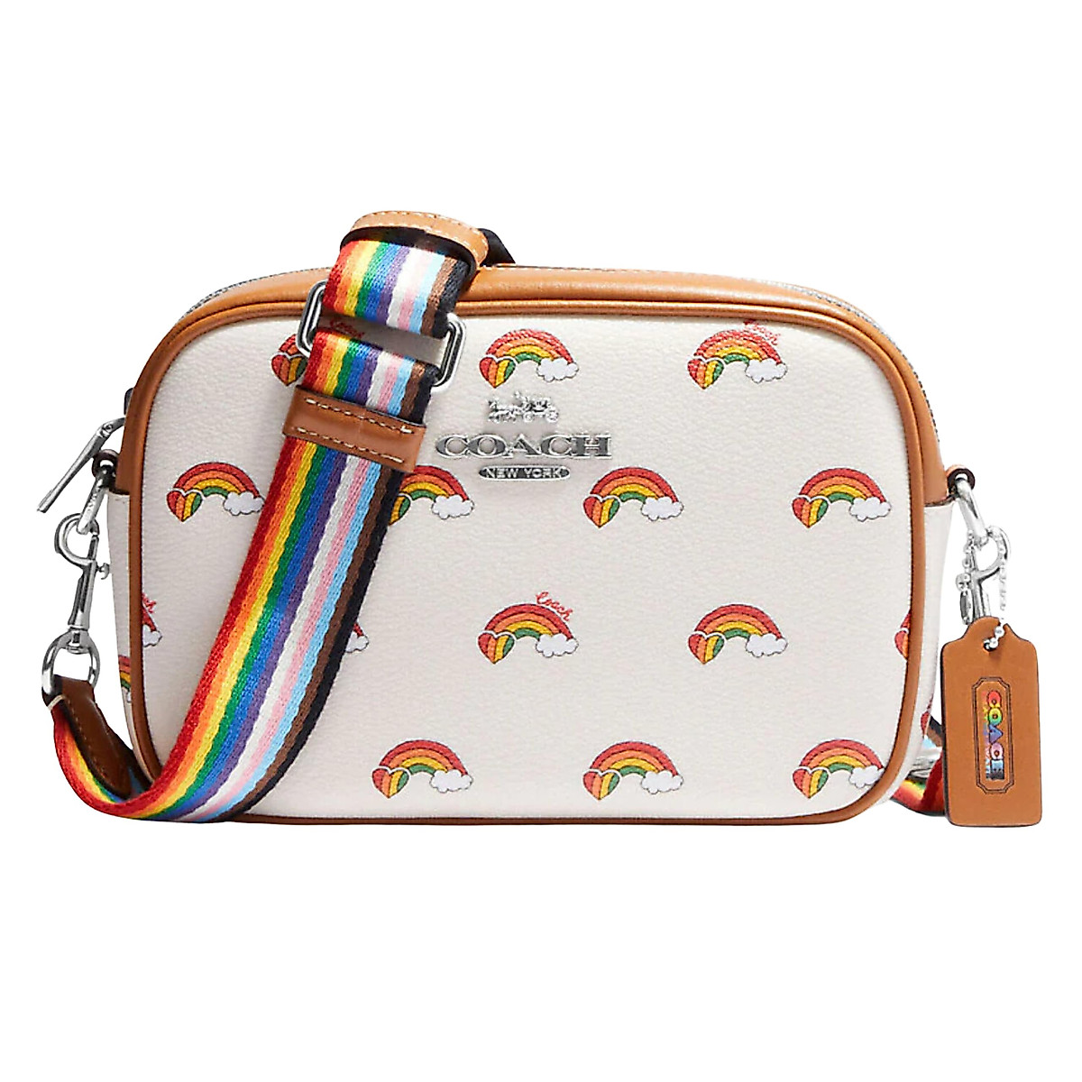 Coach Mini Jamie Camera Bag With Rainbow Print
