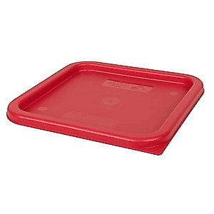 Cambro Medium Polyethylene Square Lids, fits 6 and 8 qt. containers, Pack of 6