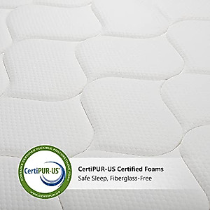 Serweet 10 Inch Memory Foam Hybrid Twin Mattress - 5-Zone Pocket Innersprings for Motion Isolation -Heavier Coils for Durable Support -Medium Firm -Fiberglass-Free -Made in North America