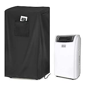 Portable Air Conditioner Cover for BLACK and DECKER, Waterproof AC Covers Indoor 420D Dust Cover Storage Bag - 19x16x30inch