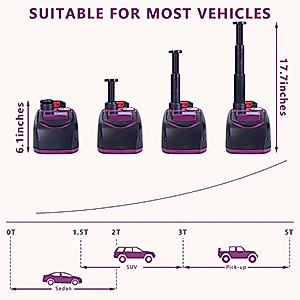Mautyke Car Jack Hydraulic Kit Rechargeable Electric Floor Jack 5 Ton with Cordless Remote Control & Automotive SUV Trailer Truck Lift Jack Stand for Emergency Tire Changing Gato Hidraulico Para Carro