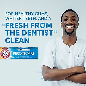 Arm & Hammer Peroxicare Toothpaste, Clean Mint Flavor, Improves Gum Health, 6.0oz (4-Pack)