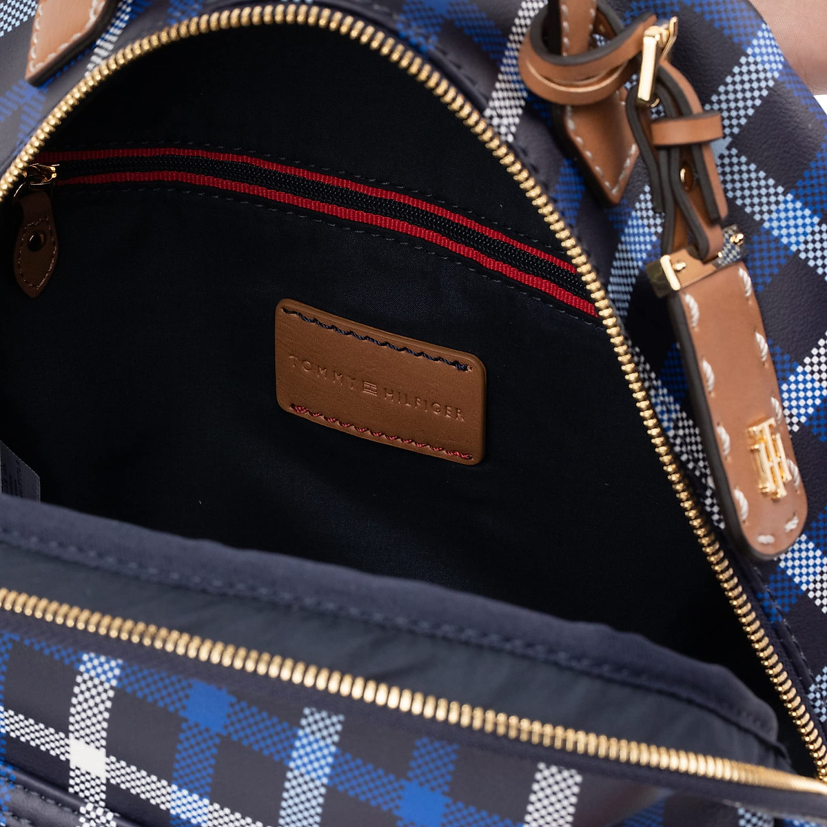 Tommy Hilfiger Julia Small Dome Backpack, Navy/Multi