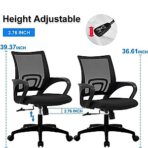Sleek Modern Design: Adjustable Black Office Chair for Comfortable and Stylish Workdays