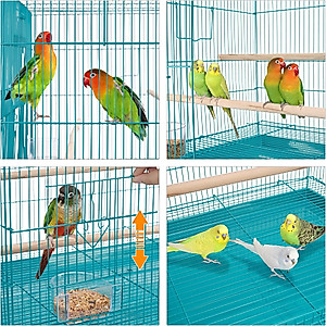 Yaheetech Flight Bird Cage Metal Extra Space Parakeet Cage for Medium Small Birds Cockatiels Conures Budgies Lovebirds