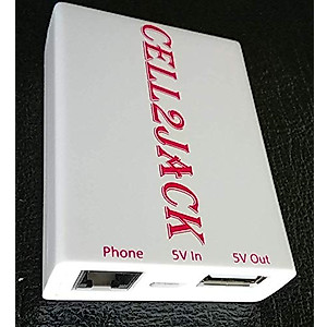 Cell2jack - Cellphone to Home Phone Adapter - Make and Receive Cell Phone Call on Your landline Phone Free