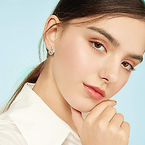 WINNNICACA Celtic Knot Earrings 925 Sterling Silver Infinity Cross Huggie Hoop Earrings for Women Good Luck Celtic Jewelry Irish Gifts for Women Her Daughter Friend Birthday Gifts