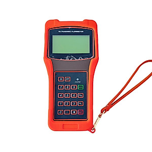 HKNDT TUF-2000H Ultrasonic Flow Meter Flowmeter Water Flowmeter with TM-1 Clamp on Transducer for DN50-700mm Pipe