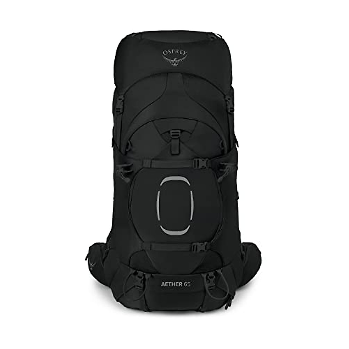 Osprey Aether 65L Men's Backpacking Backpack, Black, L/XL, Extended Fit