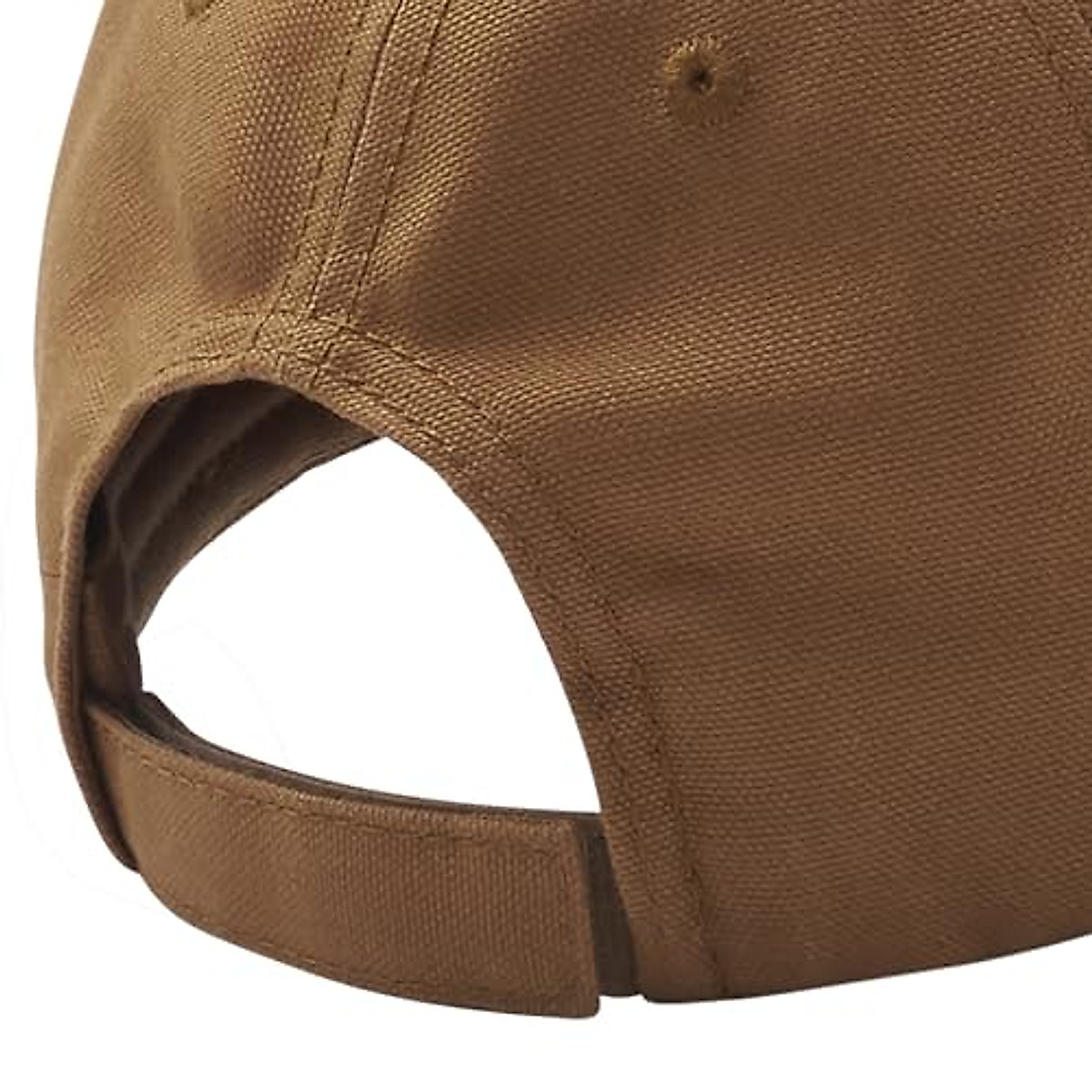 Carhartt Baby Girls Signature Canvas Baseball Cap, Carhartt Brown