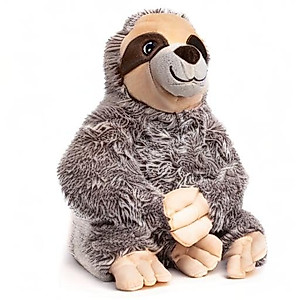 fabdog Fluffies Dog Toys - Squeaky Plush Dog Toy for All Breeds - Cute Animal-Themed Puppy Toys Make for Ideal Gift - Fun Nylon Dog Toys with Squeak| Large Sloth